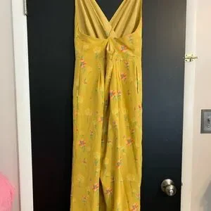 Target | Dresses | Target Yellow Floral Midi Dress | Poshmark